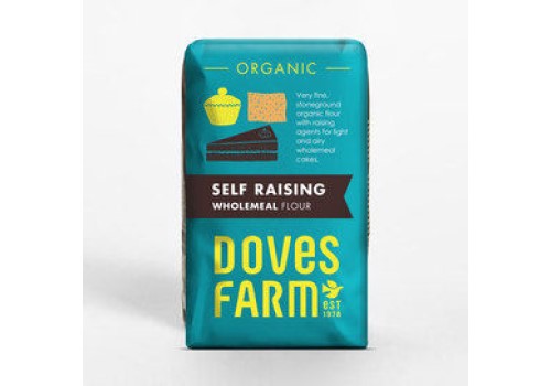 Doves Farm Foods Organic Self-Raising Wholemeal Flour (1kg) | quaycoop.com