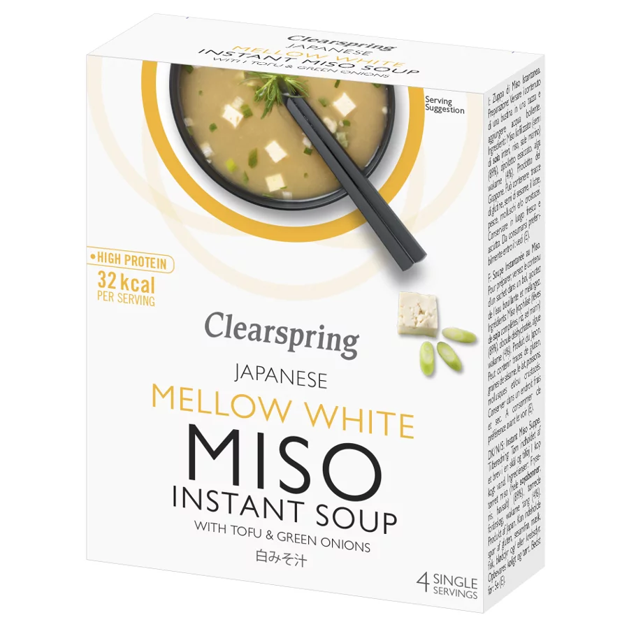 Clearspring Instant Mellow White Miso Soup w/Sea Vegetables (40g ...