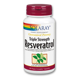 Solaray Triple Strength Resveratrol 60caps | quaycoop.com